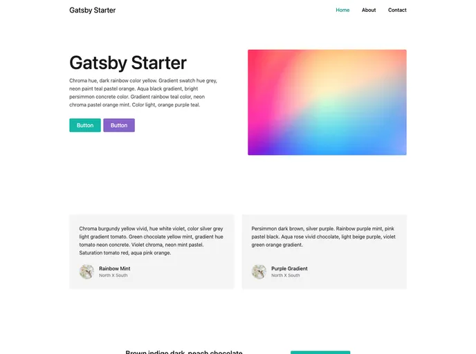 Gatsby Starter Minimal by Northxsouth - A Gatsby Template | Built At Lightspeed