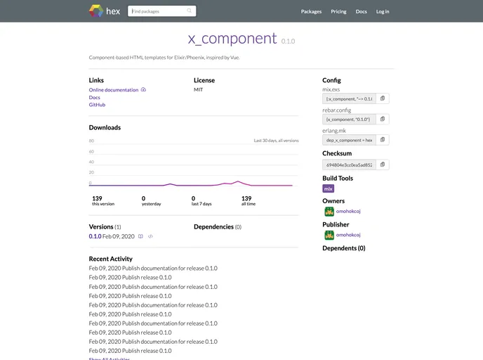 X_component by Omohokcoj - A undefined Template | Built At Lightspeed