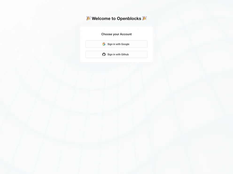 Openblocks by Openblocks Dev - A React Template | Built At Lightspeed