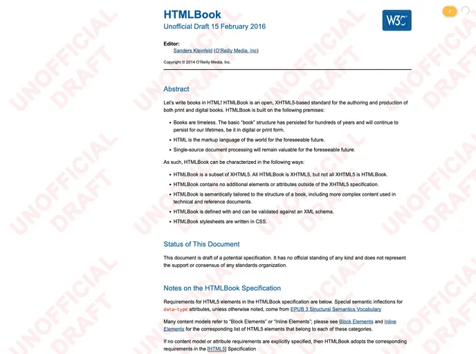 HTMLBook by Oreillymedia - A undefined Template | Built At Lightspeed
