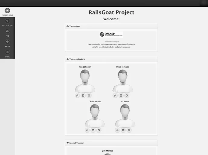 Railsgoat by Owasp - A Rails Template | Built At Lightspeed