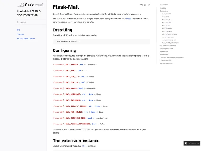Flask Mail By Pallets Eco A Flask Template Built At Lightspeed