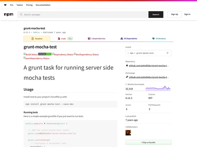 Grunt Mocha Test by Pghalliday - A undefined Template | Built At Lightspeed Grunt Mocha Test by Pghalliday - A undefined Template | Built At Lightspeed