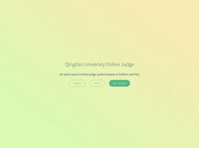 OnlineJudge by Qingdaou - A Django Template | Built At Lightspeed