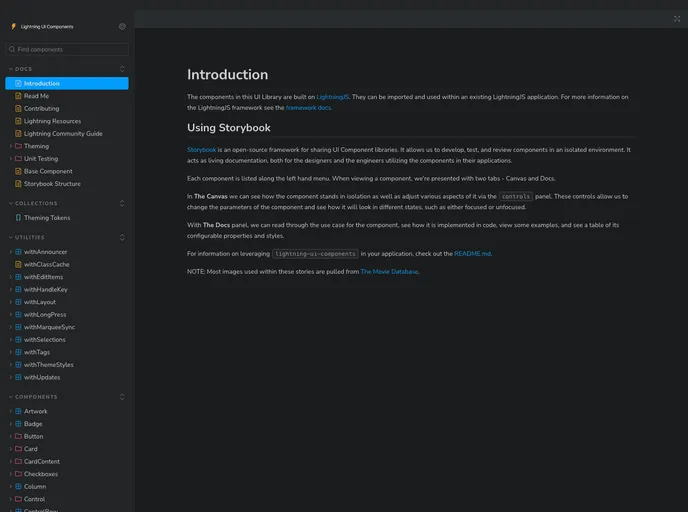 Lightning UI Components by Rdkcentral - A undefined Template | Built At Lightspeed