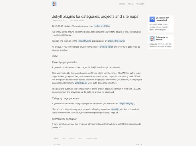 Jekyll Plugins By Recurser A Undefined Template Built At Lightspeed