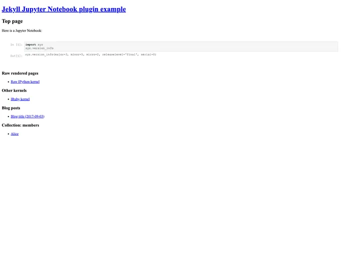 Jekyll Jupyter Notebook by Red Data Tools - A undefined Template | Built At Lightspeed