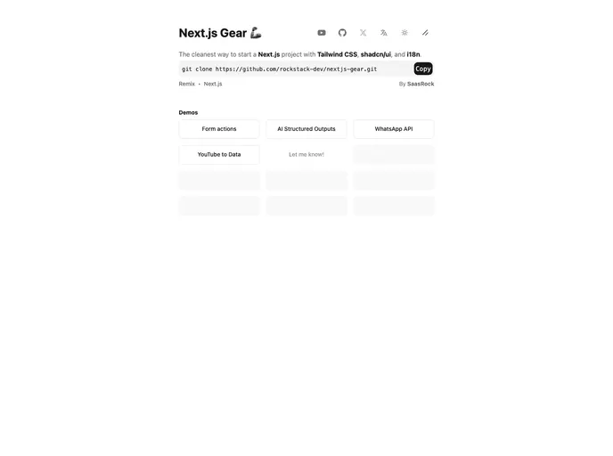 Nextjs Gear By Rockstack Dev A Undefined Template Built At Lightspeed