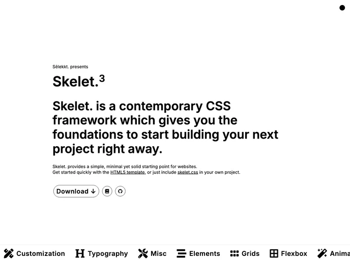 Skelet by Selekkt - A undefined Template | Built At Lightspeed