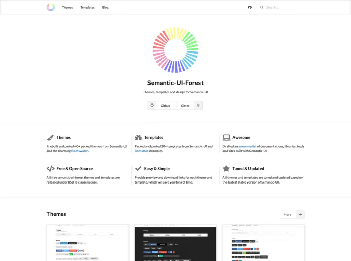 Semantic Ui Forest By Semantic Ui Forest A Undefined Template Built At Lightspeed