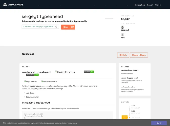 Meteor Typeahead by Sergeyt - A undefined Template | Built At Lightspeed