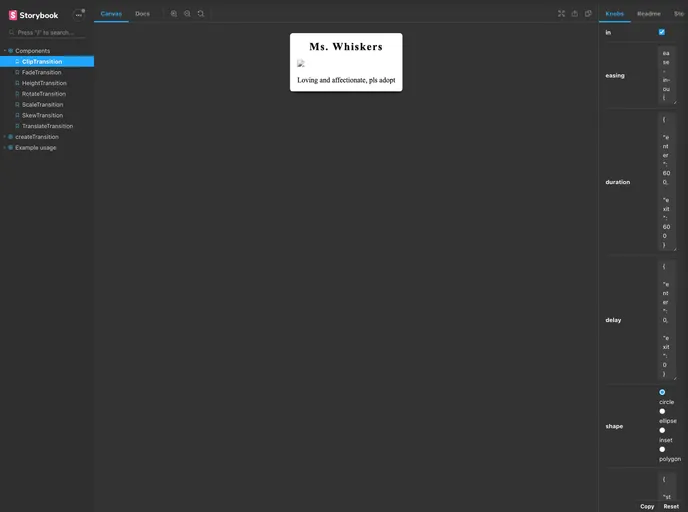 React Transition Components by Setsun - A React Template | Built At ... React Transition Components by Setsun - A React Template | Built At ...