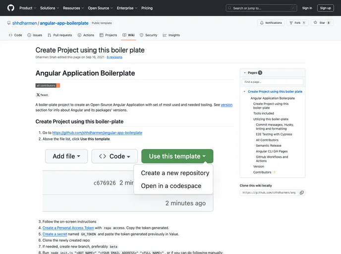 Angular App Boilerplate by Shhdharmen - A Angular Template | Built At Lightspeed
