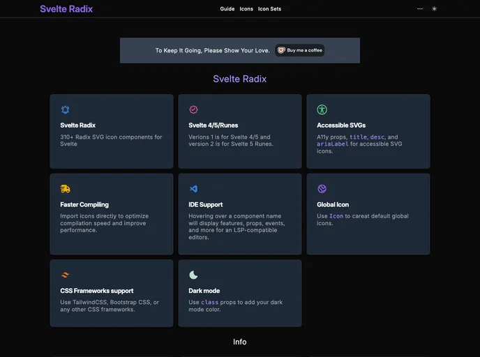 Svelte Radix by Shinokada - A Svelte Template | Built At Lightspeed