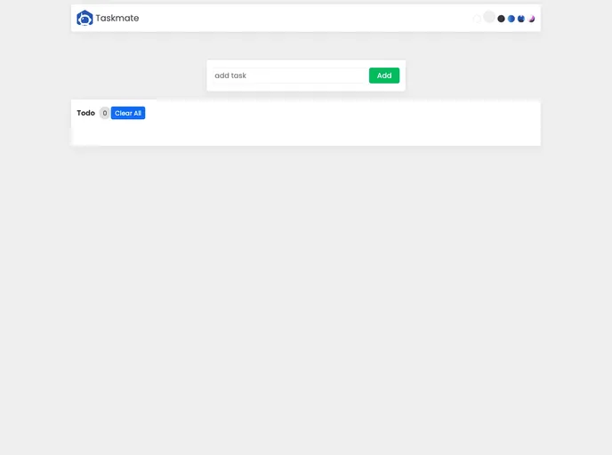 Taskmate React by Shubhamsarda - A undefined Template | Built At Lightspeed