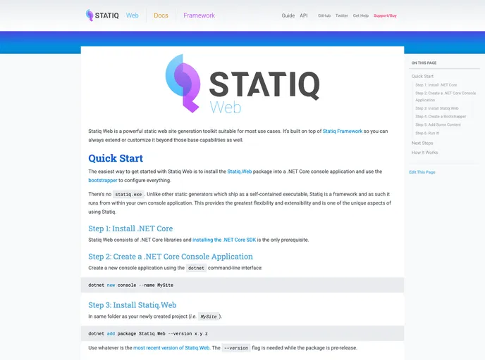 Statiq.Web by Statiqdev - A undefined Template | Built At Lightspeed