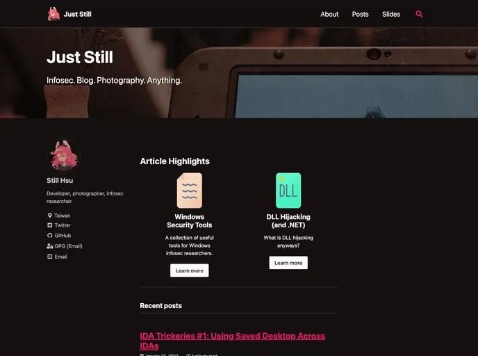 Landing by Still34 - A Jekyll Template | Built At Lightspeed