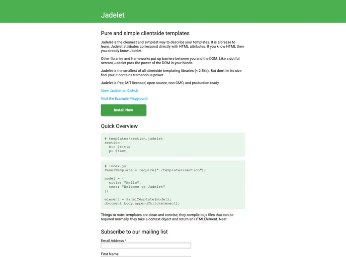 Jadelet by Strd6 - A undefined Template | Built At Lightspeed