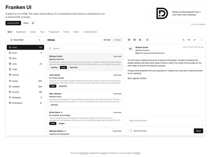 Franken UI Releases by Sveltecult - A undefined Template | Built At Lightspeed