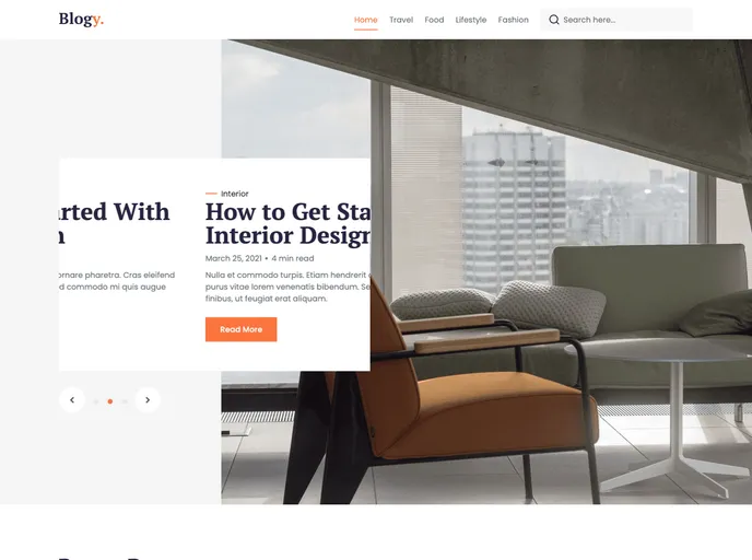 Blogy Html By Templatecookie A Html Template Built At Lightspeed