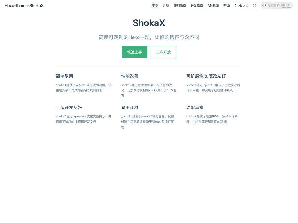 Hexo Theme ShokaX by Theme Shoka X - A Hexo Template | Built At Lightspeed
