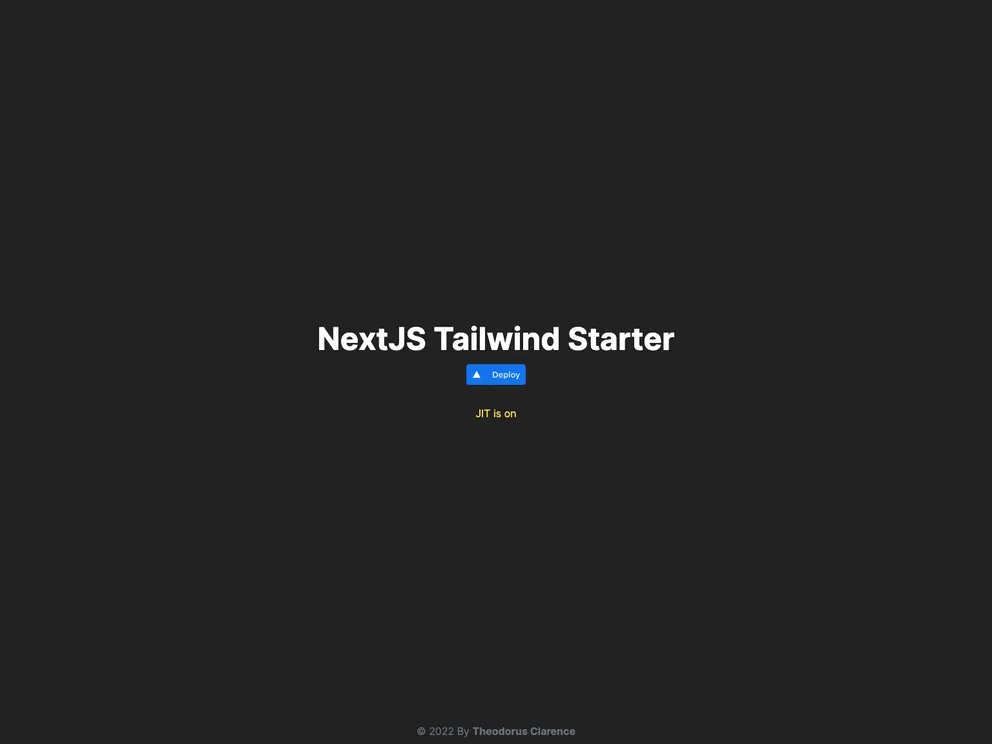 Nextjs Tailwind Starter by Theodorusclarence - A Nextjs Template | Built At Lightspeed