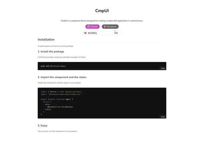 Cmpui by Toshusai - A undefined Template | Built At Lightspeed