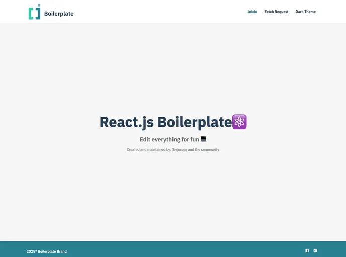 React Boilerplate by Trejocode - A React Template | Built At Lightspeed