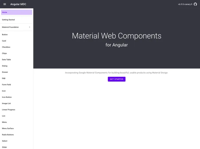 Angular Mdc Web By Trimox A Angular Template Built At Lightspeed