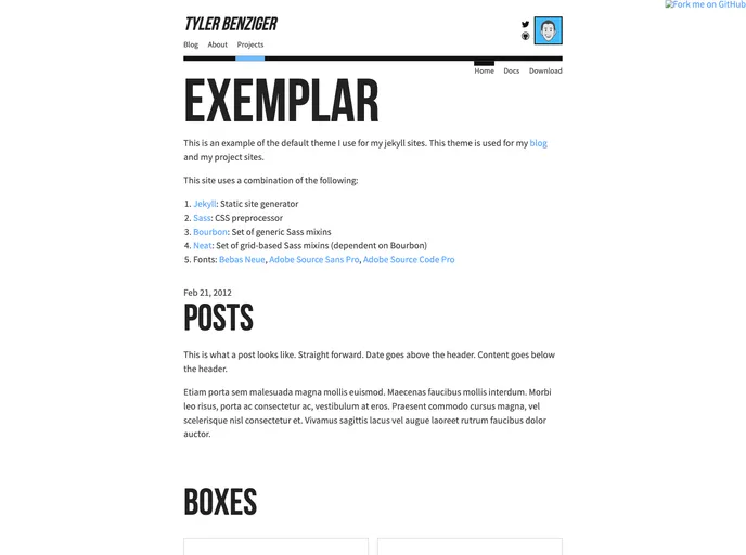 Exemplar by Tybenz - A undefined Template | Built At Lightspeed