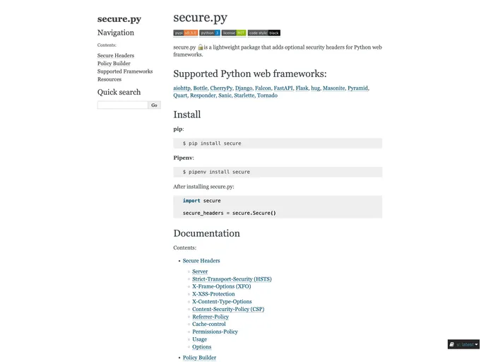 Secure By Typeerror A Django Template Built At Lightspeed