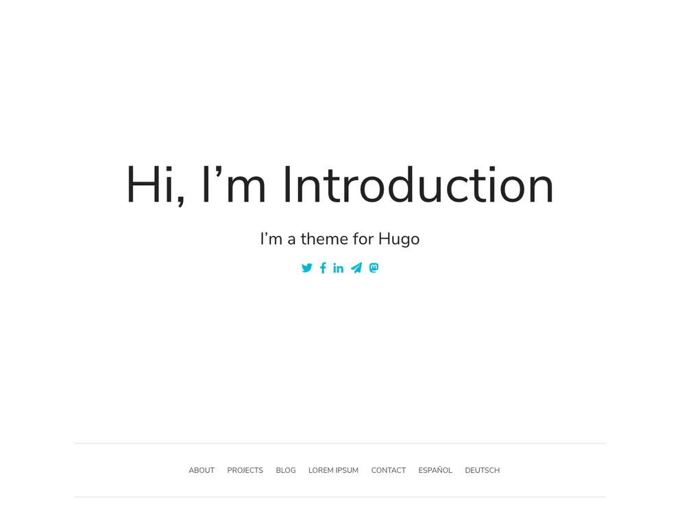 Hugo Theme Introduction by Victoriadrake - A undefined Template | Built At Lightspeed