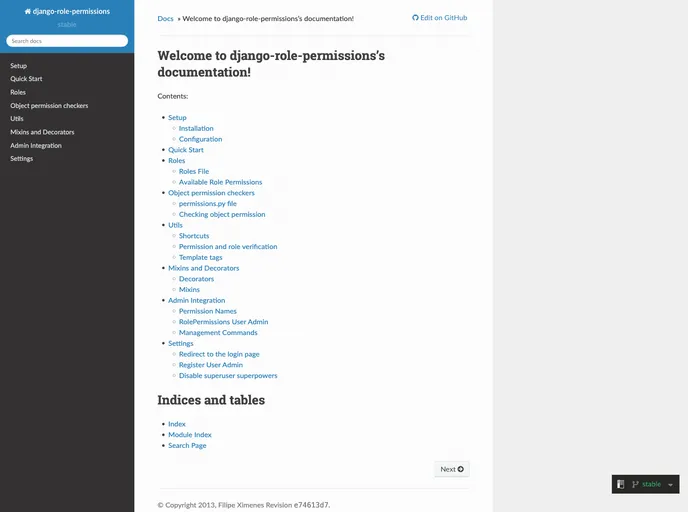 Django Role Permissions by Vintasoftware - A Django Template | Built At Lightspeed