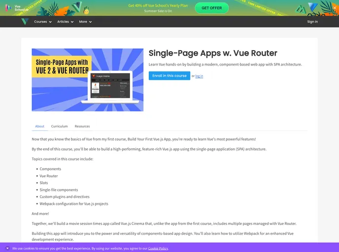 Vuejs Cinema by Vuejsdevelopers - A Express Template | Built At Lightspeed