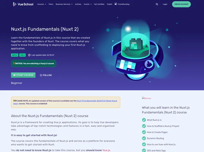 Nuxt Fundamentals by Vueschool - A Nuxt Template | Built At Lightspeed