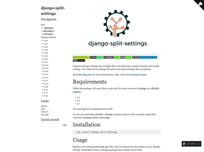 Django Split Settings by Wemake Services - A Django Template | Built At Lightspeed