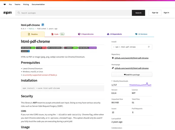 Html Pdf Chrome by Westy92 - A undefined Template | Built At Lightspeed