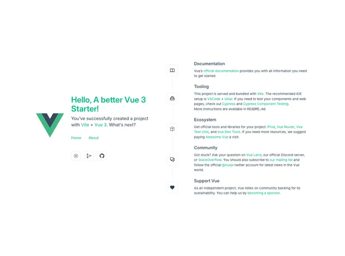 Vue3 Starter By Xiaoluoboding A Vue Template Built At Lightspeed 6595