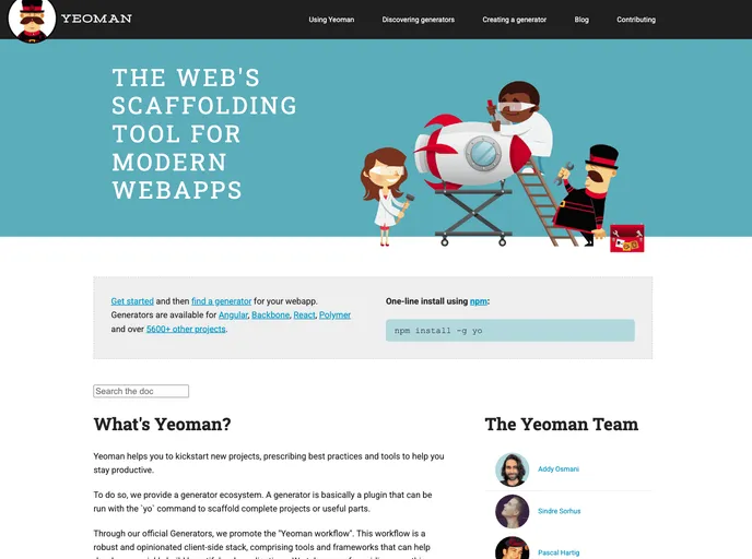 Generator Bootstrap By Yeoman A Undefined Template Built At Lightspeed