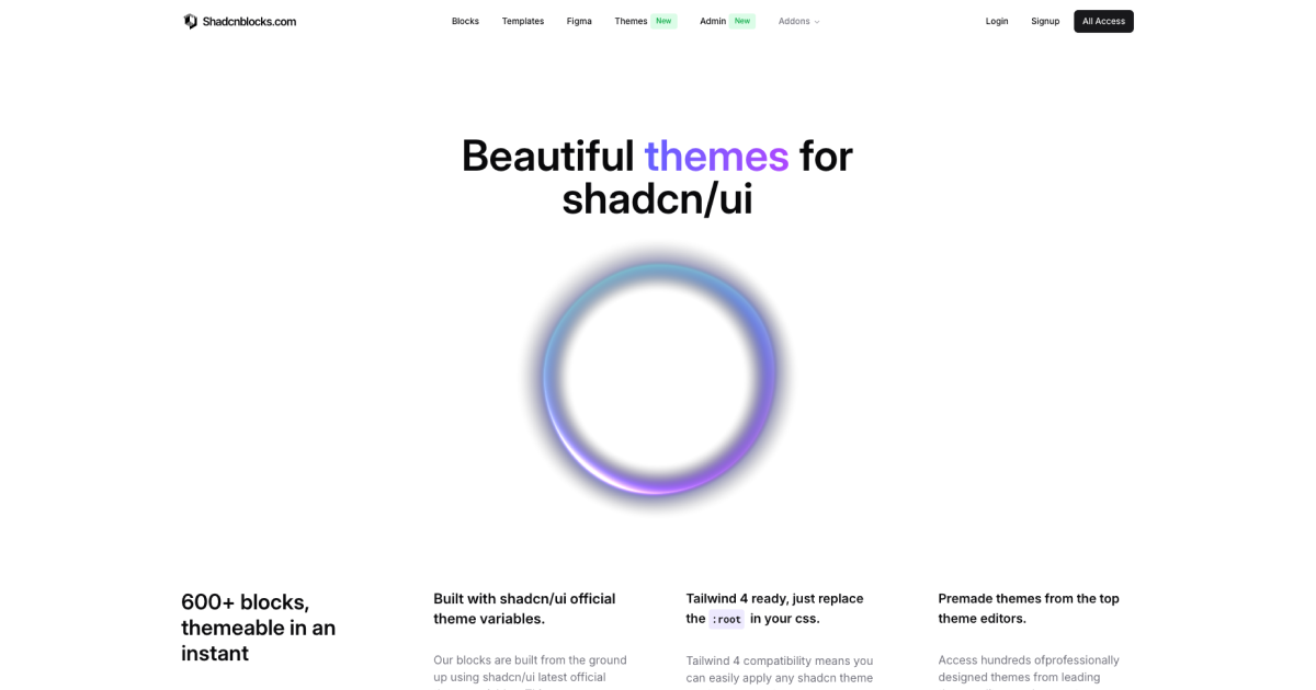 Shadcn Themes - Shadcnblocks.com