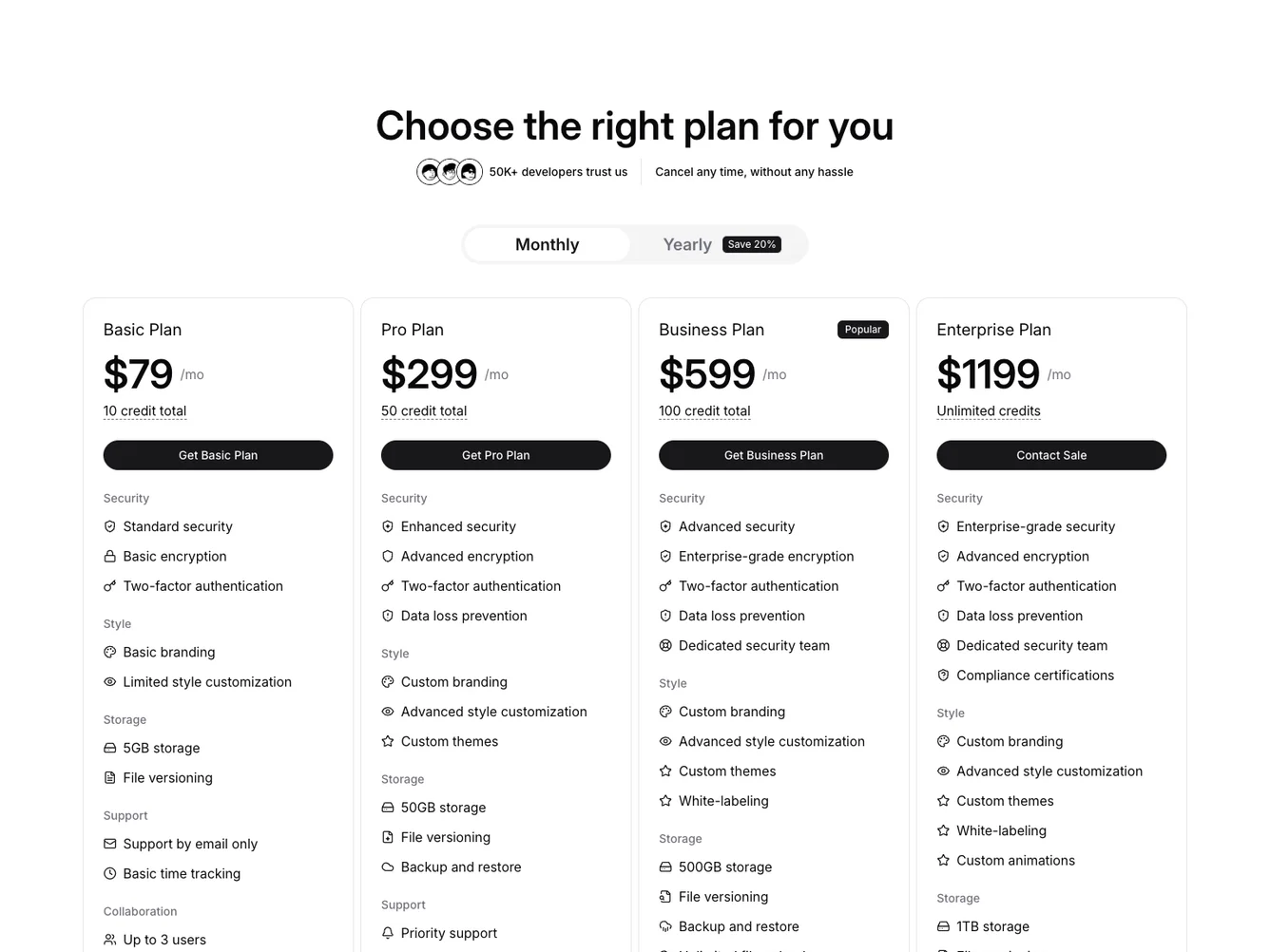 Pricing 28 - Shadcn Pricing Block - Shadcnblocks.com
