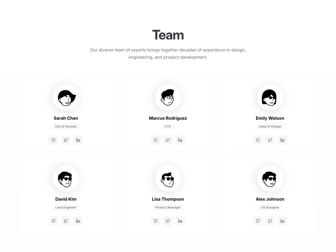 Team 3 - Shadcn Team Block - Shadcnblocks.com