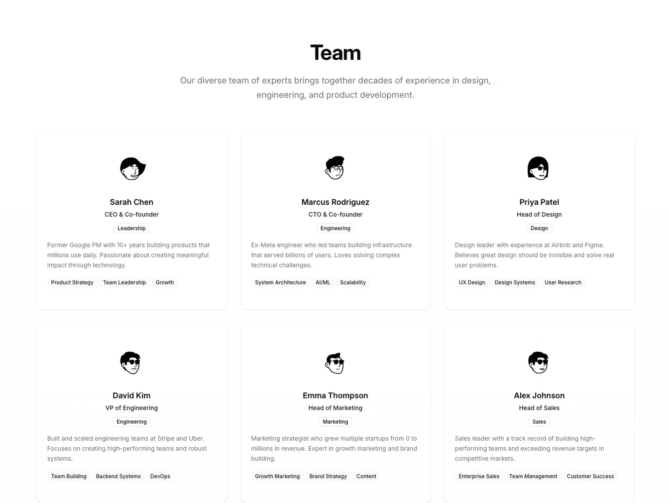 Team5 - Shadcn Team Block - Shadcbblocks