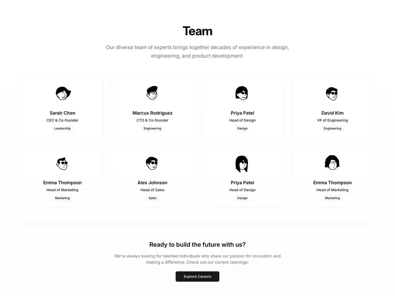 Team 6 - Shadcn Team Block - Shadcnblocks.com