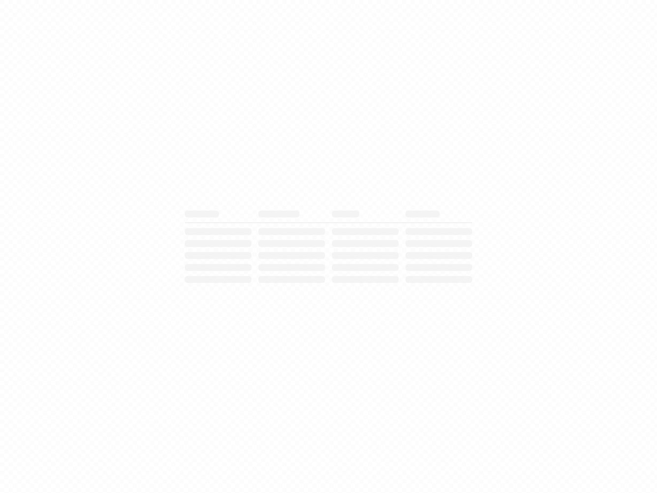 Skeleton Table 1 - Shadcn UI Skeleton Component